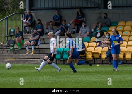 Llandarcy, Neath, Wales 30 May 2021. Orchard Welsh Premier Women's ...