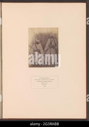 Portrait of two unknown men with muskets from the Afridi tribe from ...