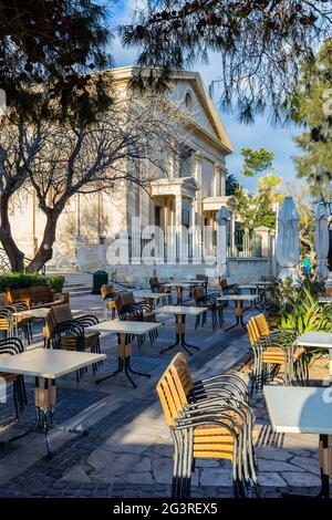 malta stock exchange and upper barrakka gardens in valletta (malta ...