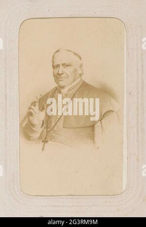 Photo production of (presumably) a drawing of Pope Pius IX, Anonymous ...