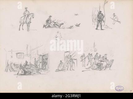 Duck hunt; Hunting scenes; In Quibus Omnen Genus Venationis, Aucupij ...