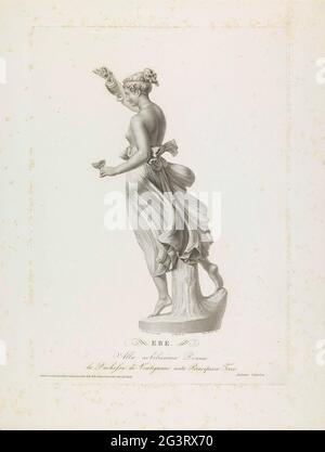 Sculpture of the Greek goddess Hebe; Sculptures by Antonio Canova ...