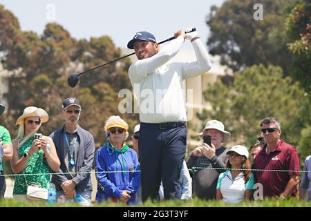 Francisco Molinari tees off on 16 during the first round at the PGA ...