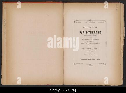 Paris-Theater First Year 1873-1874 Stock Photo - Alamy