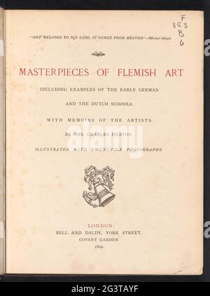 Masterpieces of Flemish art including examples of the early German and ...