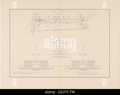 Card ix. The steam pumping station in Gouda. Julij 1860, 1860 - 1861 ...