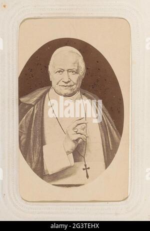 Photo production of (presumably) a drawing of Pope Pius IX, Anonymous ...