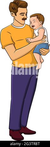 Cute father cartoon Stock Vector Image & Art - Alamy