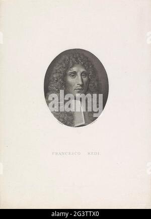Portrait of doctor, biologist and poet Francesco redi; Portraits of ...