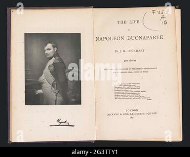 Photo production of a print representing Napoleon Bonaparte that forces ...