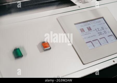 Factory for the production of blinds. Materials and equipment used for ...