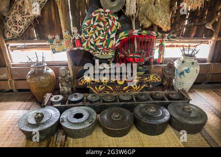 Traditional household items in an indigenous village in India Stock ...