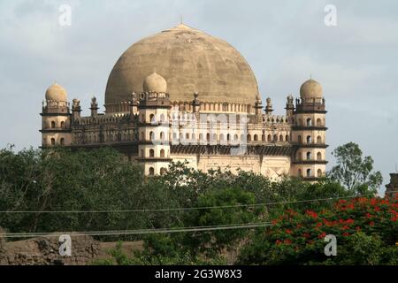 View of Gol Gumbaz-second biggest dome in the world, Bijapur, Karnataka ...