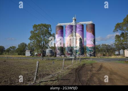 'three moons' silos in central queensland in australia depicts the ...