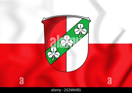 3D Flag of Felsberg (Hesse), Germany. 3D Illustration Stock Photo - Alamy
