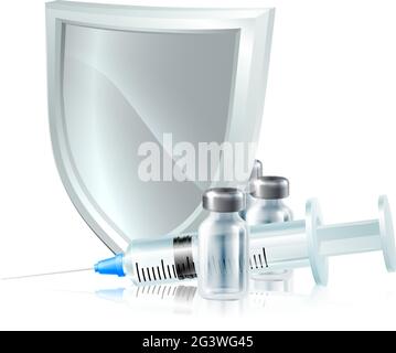 Vaccine icons. Vaccination concept. Immunization campaign. Vaccine shot ...