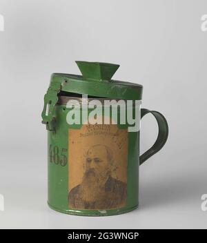 Collection box with portraits by Paul Kruger and Marthinus Steyn, c ...