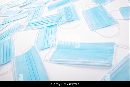 New surgical mask mouth protection mouthpieces, isolated Stock Photo ...