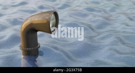Submarine, periscope, water surface Stock Photo - Alamy