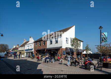 Shoreham, April 21st 2021: East Street in Shoreham-by-Sea in West ...
