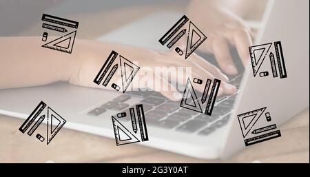 Child using Pencil Eraser Stock Photo - Alamy