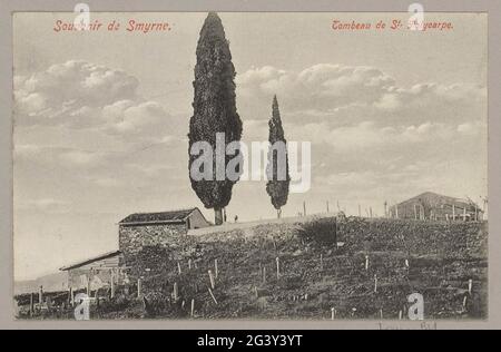 Tombeau de St. Polycarpe, Smyrne , Monuments & memorials, Trees, Seas ...