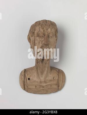 Long men's head of wood, hearing at the organ from the Nicolaïkerk in ...