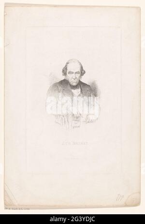 Portrait of the French bibliographer Jacques Charles Brunet, Piere ...