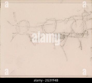 Abkatensch of the chalk drawing on leaf 10 verso. Leaf 11 Recto from ...