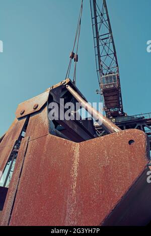 excavator with cable Stock Photo - Alamy