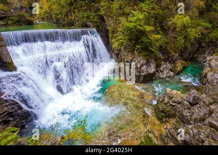 The rumbling waterfall Stock Photo - Alamy