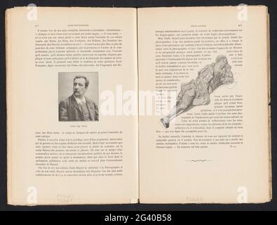 Photo production of a drawing, representing a horizontal man Stock ...
