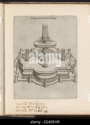 Fountain, Sant'Andrea della Valle square, Rome, Lazio, Italy Stock ...