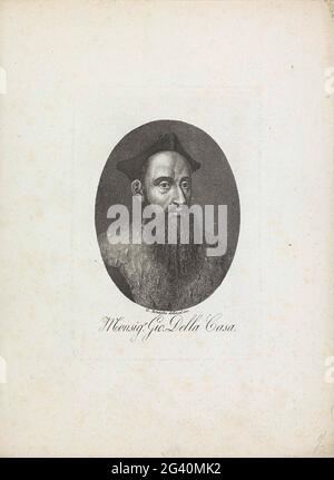 Portret Van Dichter Giovanni Della Casa, Giovanni Battista Leonetti ...