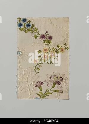 Fragment multicolored brochure side. Three fragments multicolored silk ...