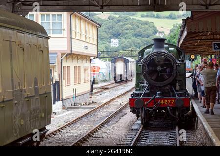 28 B class steam locomotive No 306, 4-8-0 type, with wide firebox, and ...