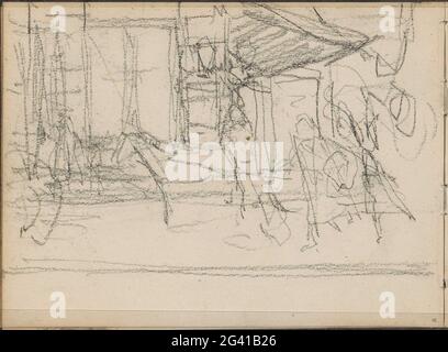 Landscape with figures and a horse. Page 12 From a sketchbook with 14 ...