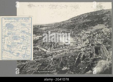 View of delphi excavations. Part of travel album with pictures of ...