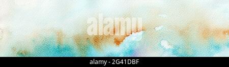 pastel color blue sky and cloud, natural grunge watercolor paint ...