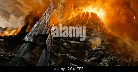 why does mount doom explode