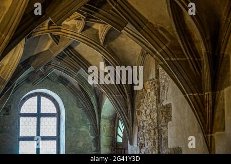 Old Royal Palace with Vladislav Hall, Prague castle, Prague - interior ...