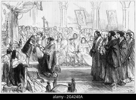 History of the french Protestants, France Stock Photo - Alamy