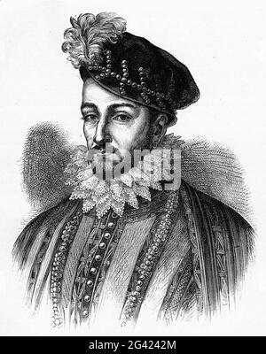 Charles IX (1550–1574), King of France (1560-1574), portrait painting in oil on canvas by an ...