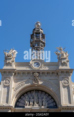 Valencia, Spain. February 6, 2019. Post and telegraph building (Oficina ...