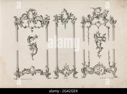 A profile frame and a picture frame with a pattern as decoration Stock ...