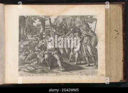 David's servants come to Nabal, who in the background is shearing his ...