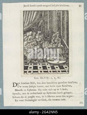 Jacob Blesses Joseph's Sons Stock Photo - Alamy