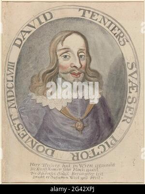 A detailed work by David Teniers the Younger, this painting presents an ...