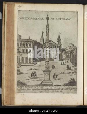 Lateran Obelisk behind the Sint-Jan van Lateranen in Rome, Giovanni ...