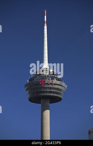 Tower cage and antenna carrier of the Colonius telecommunications tower ...